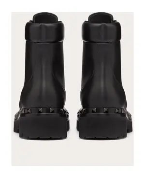 Valentino Garavani Rockstud Lace-up Ankle Boots
