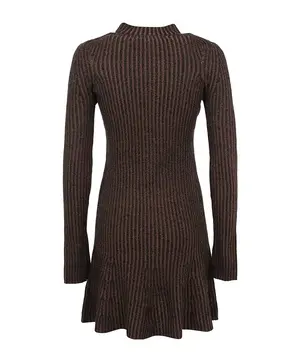 Proenza Schouler Ribbed Mock Neck Mini Dress