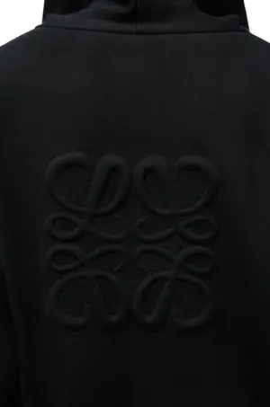 Loewe Anagram Zip-up Hoodie - Black