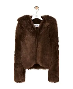Loewe Shearling Hooded Jacket