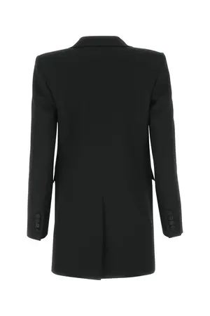 Saint Laurent Single-breasted Peak Lapel Blazer - Black