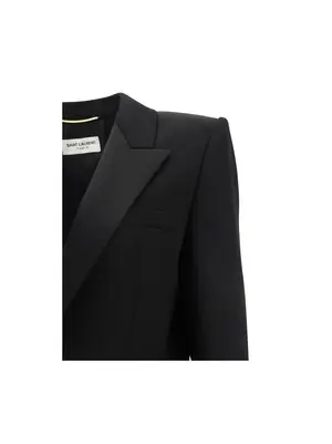 Saint Laurent Single-breasted Peak Lapel Blazer