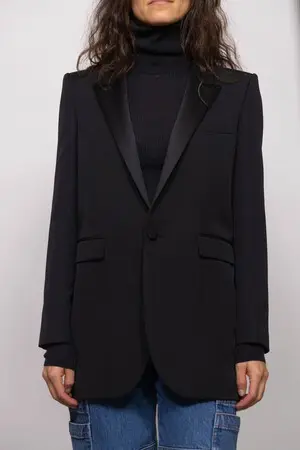 Saint Laurent Single-breasted Peak Lapel Blazer