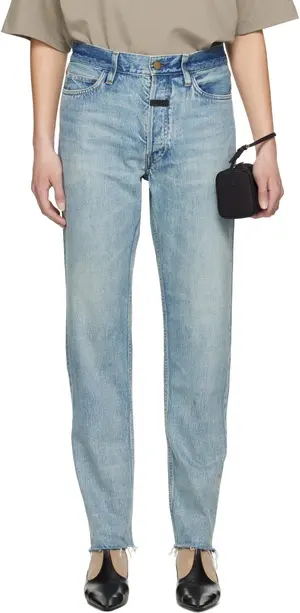 Fear Of God Straight-leg Frayed-edge Jeans