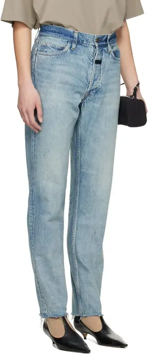 Fear Of God Straight-leg Frayed-edge Jeans