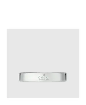 Gucci Diagonal Interlocking G Ring - White