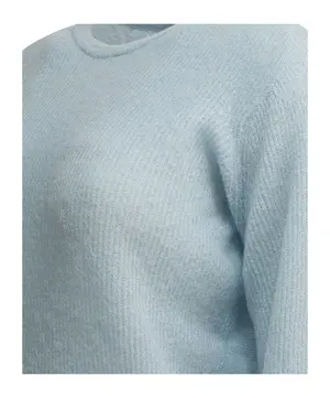 Auralee Long-sleeved Crew Neck Knit Sweater