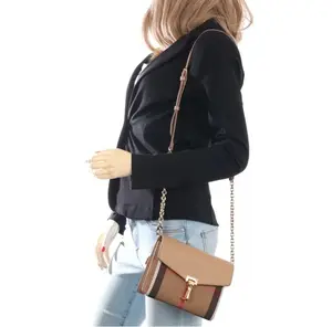 Burberry Checkered Logo Satchel Bag