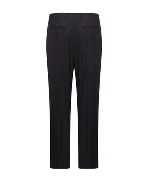 Dries Van Noten Stripe Detailed Straight Leg Pants - Gray
