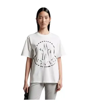 Moncler Logo Print Crewneck T-shirt