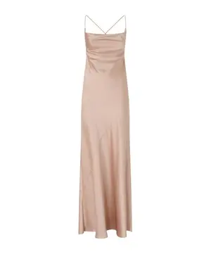Pinko Pinko Camisole Strap Dress With Belt Nude
