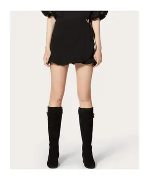 Valentino Garavani Vgold Ruffled Skorts