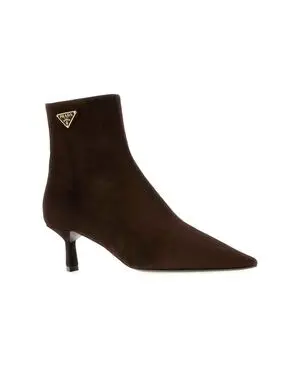Prada Triangle-logo Ankle Boots