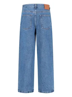 Loewe Belted Straight Leg Jeans - Blue