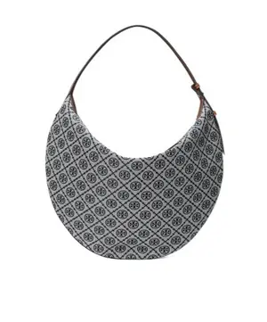 Tory Burch T Monogram Balloon Bag - Gray