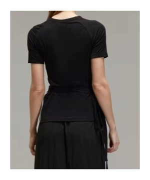 Y3 3-striped Belted T-shirt - Black