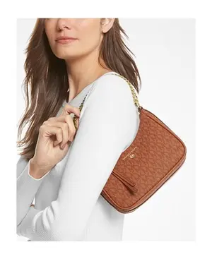 Michael Kors Jet Set Charm Logo Leather Bag