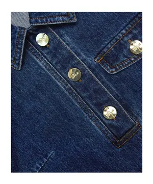 SELF-PORTRAIT Sleeveless Denim Mini Dress