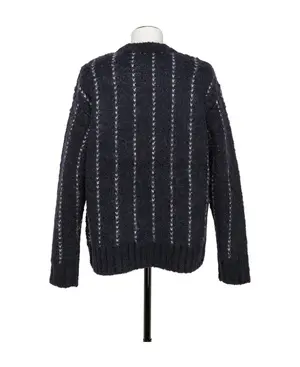 Sacai Long-sleeved Sweater With Striped Pattern