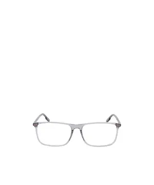 Zegna Geometric Frame Eyeglasses - White