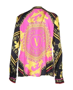 Versace Printed Long Sleeve Shirt - Multicolor