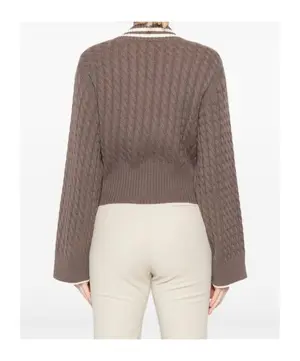 Brunello Cucinelli Cable-knit V-neck Sweater - Cdf07