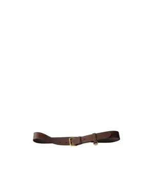 Prada Leather Belt With Pin Buckle - Ebony