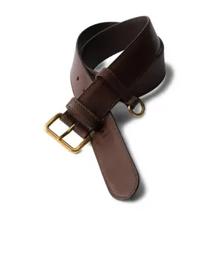Prada Leather Belt With Pin Buckle