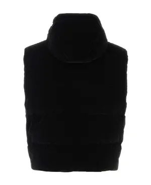 Prada Hooded Technical Fabric Down Vest