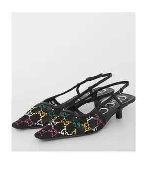 Gucci Embellished Slingback Pumps