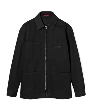 Gucci Denim Zip Shirt