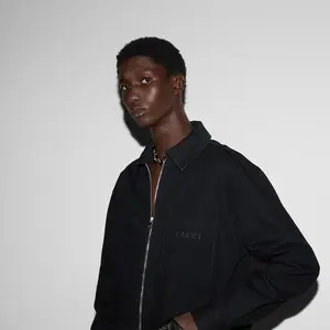 Gucci Denim Zip Shirt