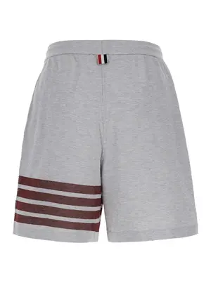 Thom Browne Four-bar Stripe Drawstring Track Shorts
