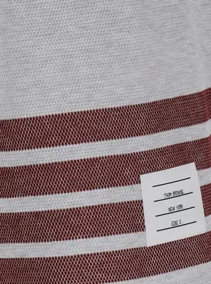 Thom Browne Four-bar Stripe Drawstring Track Shorts