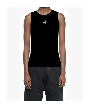 J.W.ANDERSON Anchor Logo Ribbed Tank Top