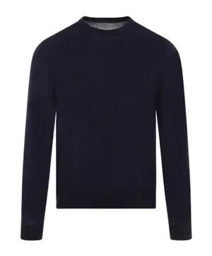 Kiton Knitted Crewneck Pullover - Black