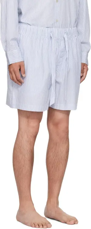 TEKLA Striped Pajamas - White