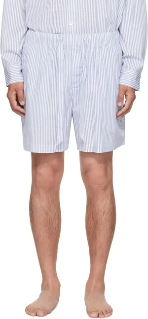 TEKLA Striped Pajamas - White