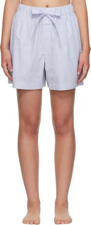 TEKLA Striped Pajamas - White