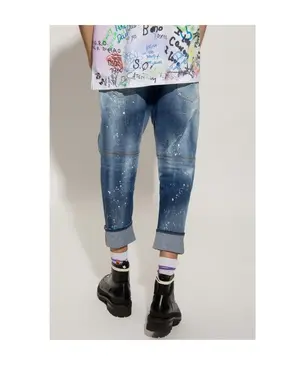 Dsquared2 Eviction Notice Cropped Jeans