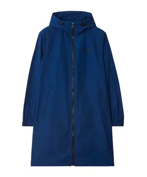 Burberry Cotton Hooded Zip-up Windbreaker