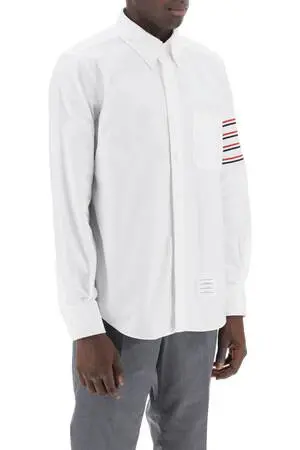 Thom Browne 4-bar Stripe Detailed Buttoned Shirt