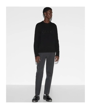 Gucci Gg Sequined Round Neck Jumper