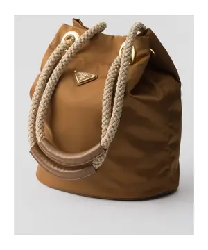 Prada Re-nylon Small Bucket Bag - Brandy