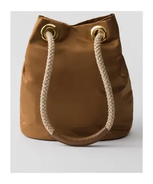 Prada Re-nylon Small Bucket Bag - Brandy