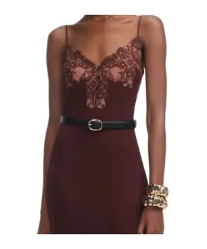SELF-PORTRAIT Lace-embellished Slip Dress