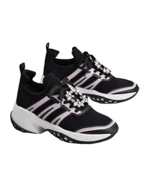 ROGER VIVIER Embellished Paneled Sneakers
