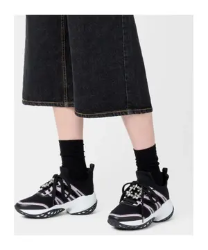 ROGER VIVIER Embellished Paneled Sneakers