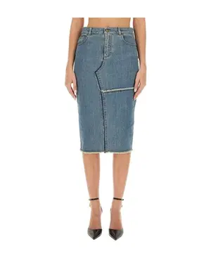 TOM FORD Denim Midi Skirt