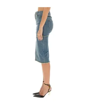 TOM FORD Denim Midi Skirt